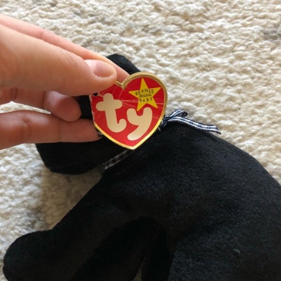 Beanie Babies | Accessories | Ty Beanie Baby Luke The Black Lab | Poshmark